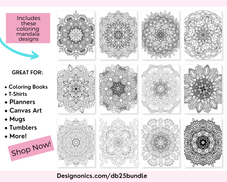 Make Money With 25+ Mandalas for Coloring Books and Designs - Cynthia ...